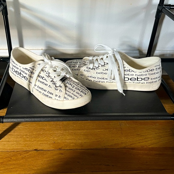 bebe | Shoes | Bebe Daylin Logo Sneakers | Poshmark